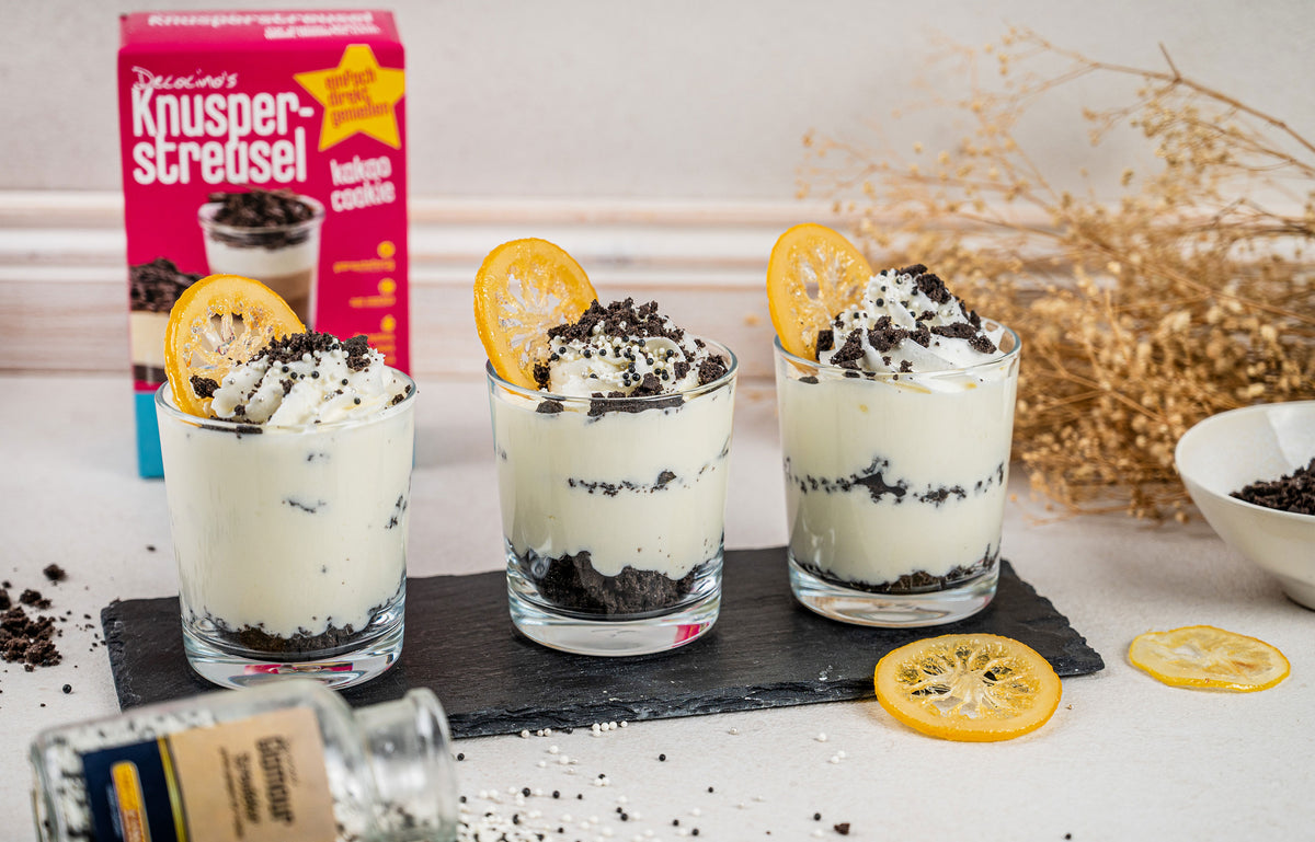 Lemon yogurt crunchy dessert