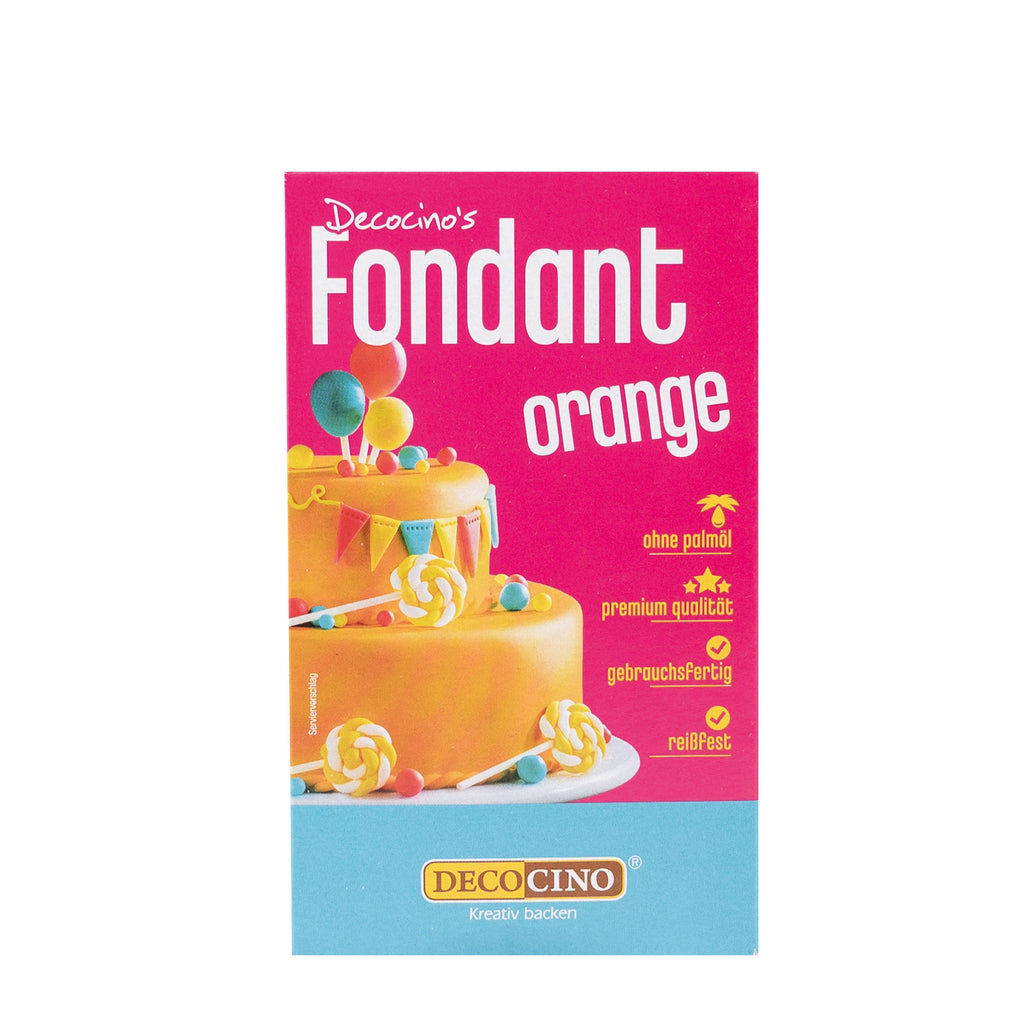 Orange rolled fondant (250g), orange fondant cover for cakes, tarts ...
