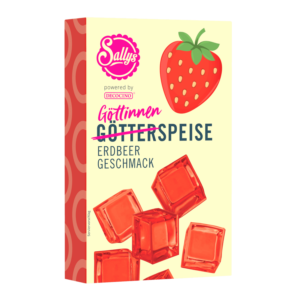 Sally Götterspeise Erdbeer| Decocino Dessertpulver